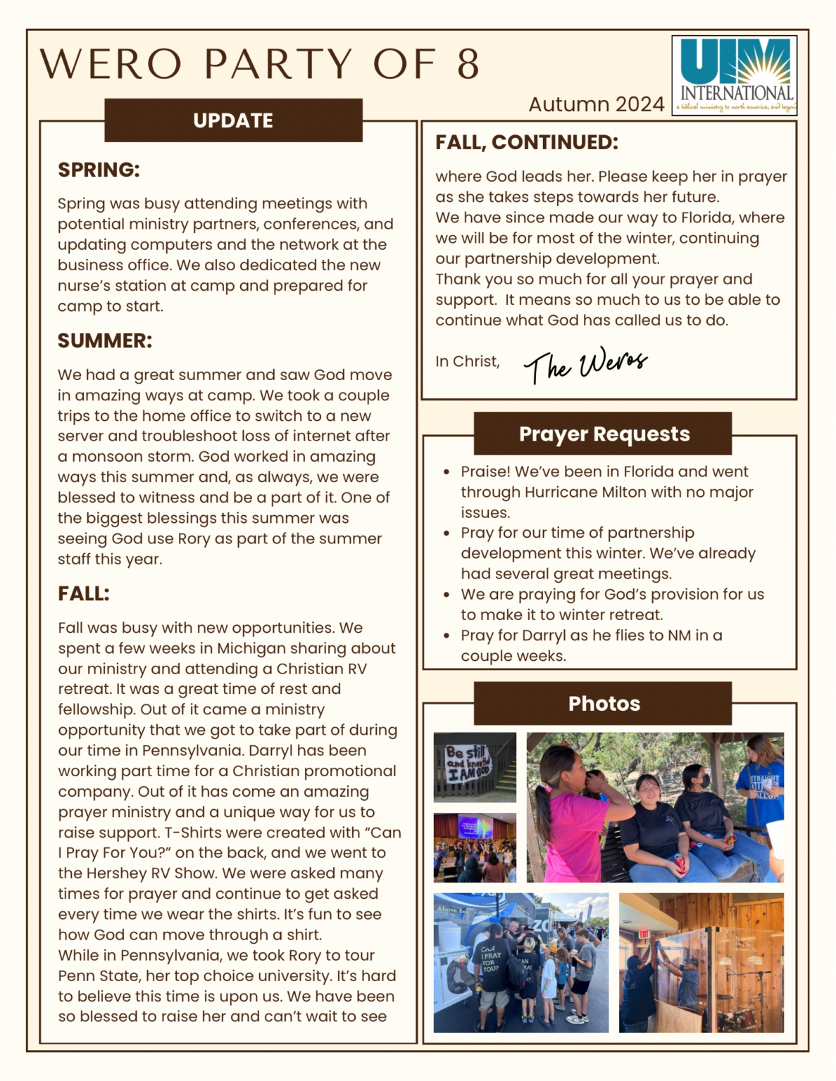 Autumn 2024 Newsletter